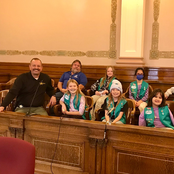 Juniors Earn Inside Government Badge